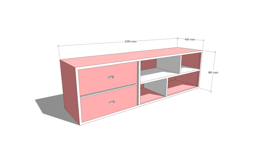 Simple Tv Rack | 3D Warehouse