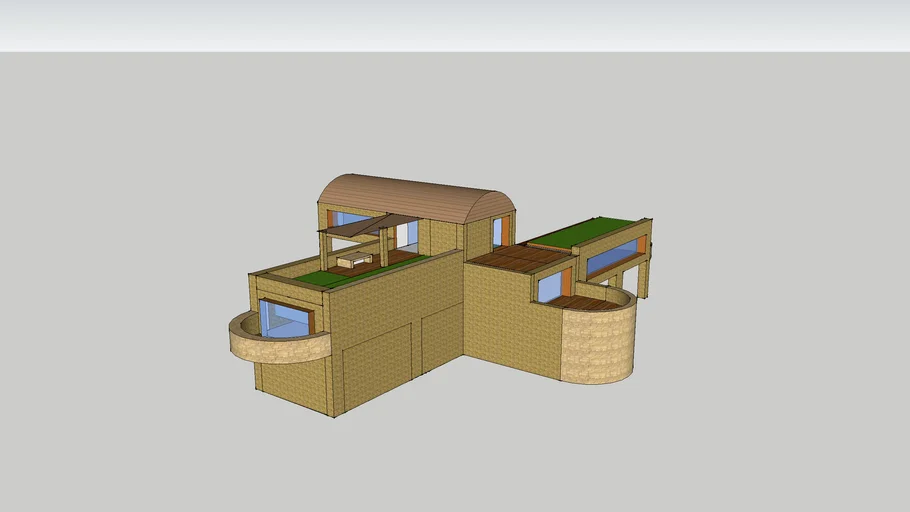 Modern House Shell | 3D Warehouse