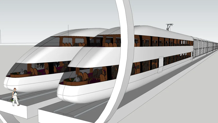 high capacity, high speed train 6m loading gauge 2140mm track gauge ...