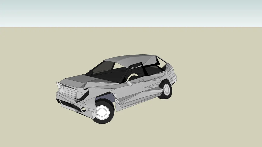 wrecked google car | 3D Warehouse