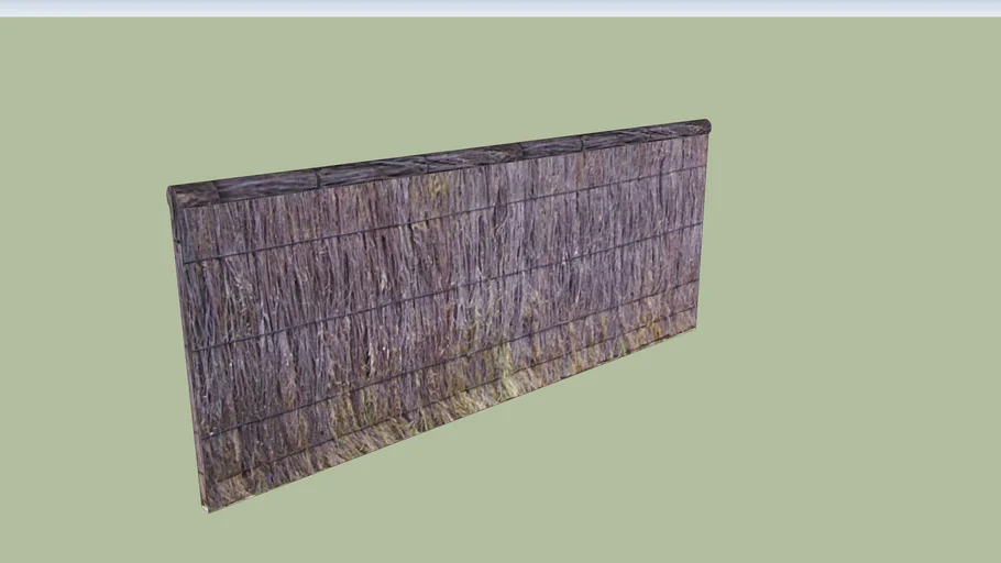 Brushwood Fencing (Hand Packed) | 3D Warehouse