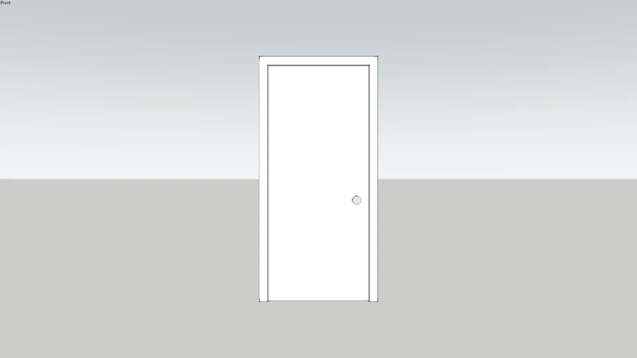 Simple White Door | 3D Warehouse