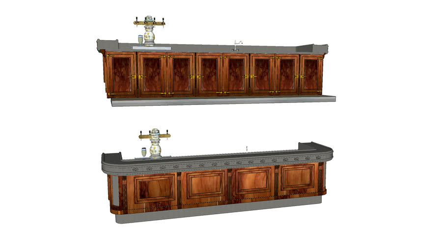 Old bar counter | 3D Warehouse