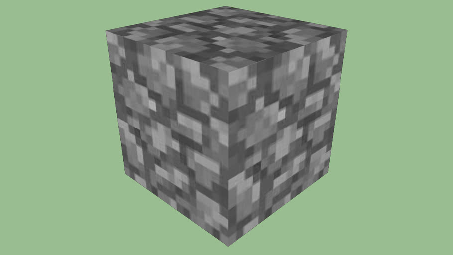 Minecraft-Cobblestone Block | 3D Warehouse