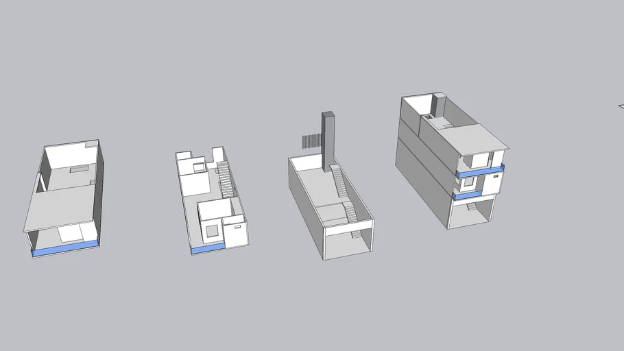 55X20 House 3d model | 3D Warehouse