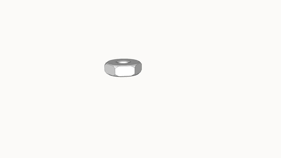 nut, 6-32, McMaster-Carr 90257A007 | 3D Warehouse