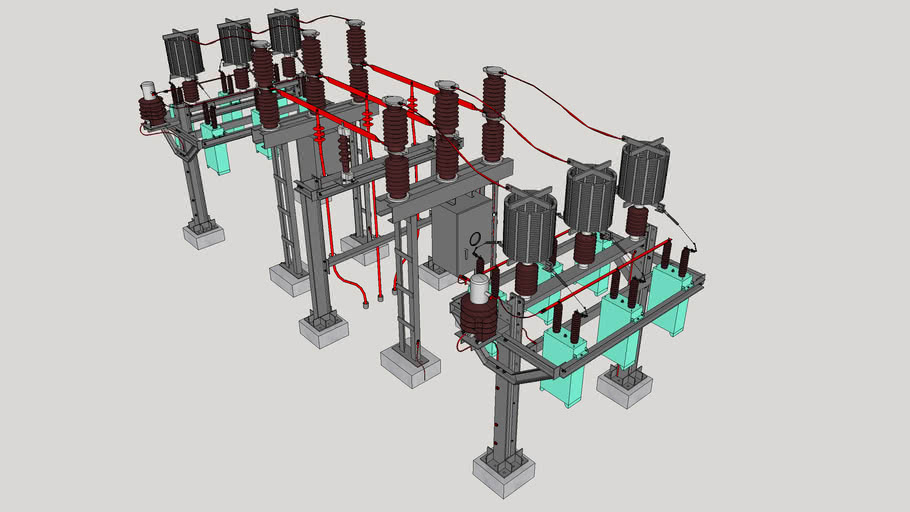 High Voltage Capacitor Bank | 3D Warehouse