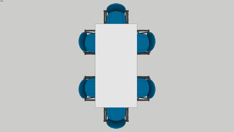 Conference Table 6 Seater | 3D Warehouse
