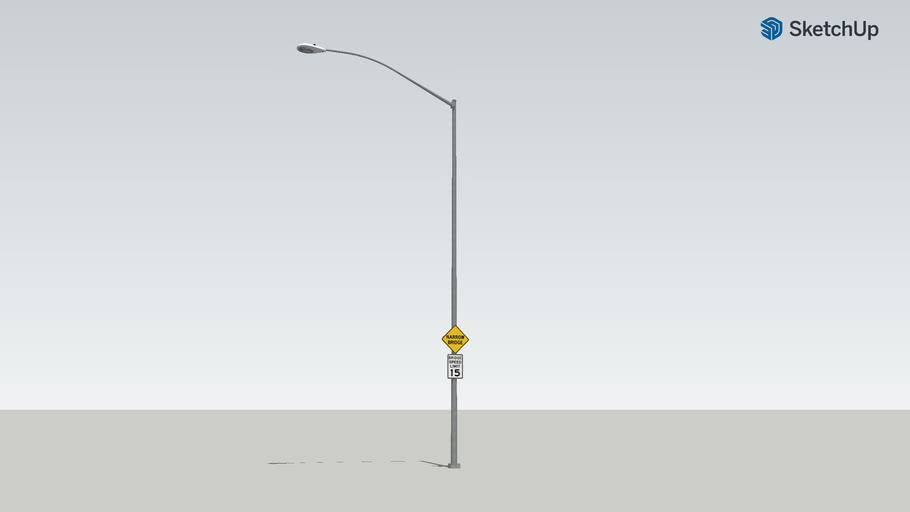 Caltrans streetlight | 3D Warehouse