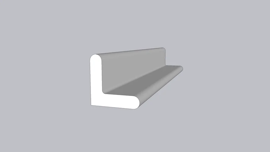 Fer angle en acier de 1' x1' X 1/4' | 3D Warehouse