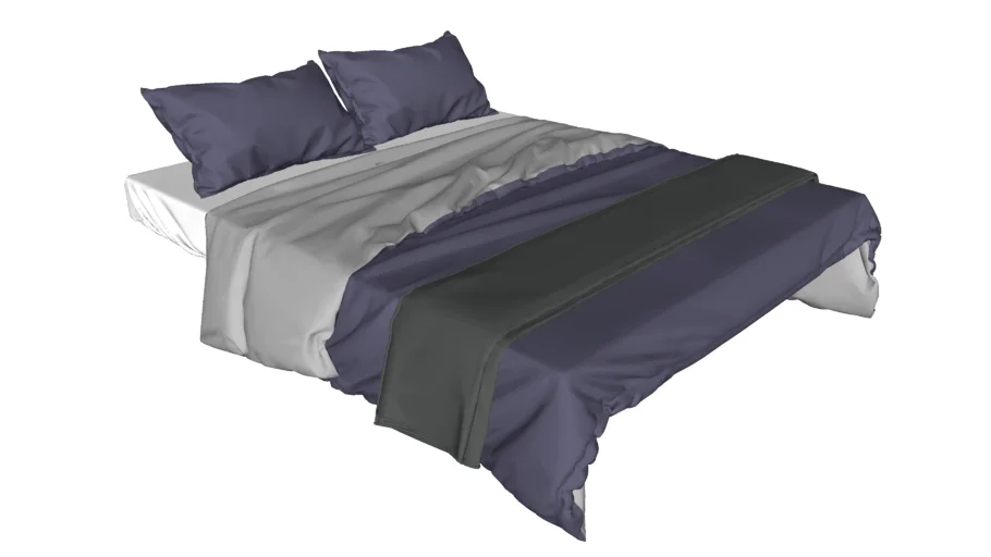 Bed, bedroom modern minimalist | 3D Warehouse