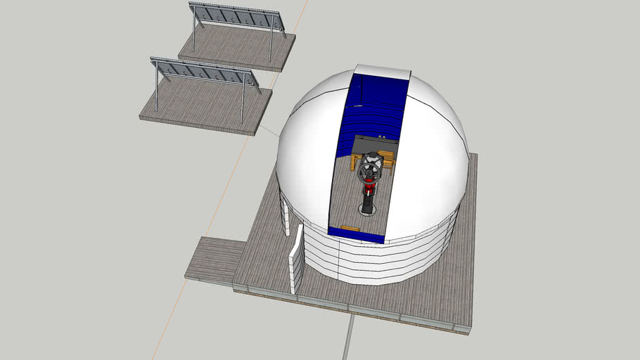 Solar Powered ADA Compliant Observatory on a Slab | 3D Warehouse