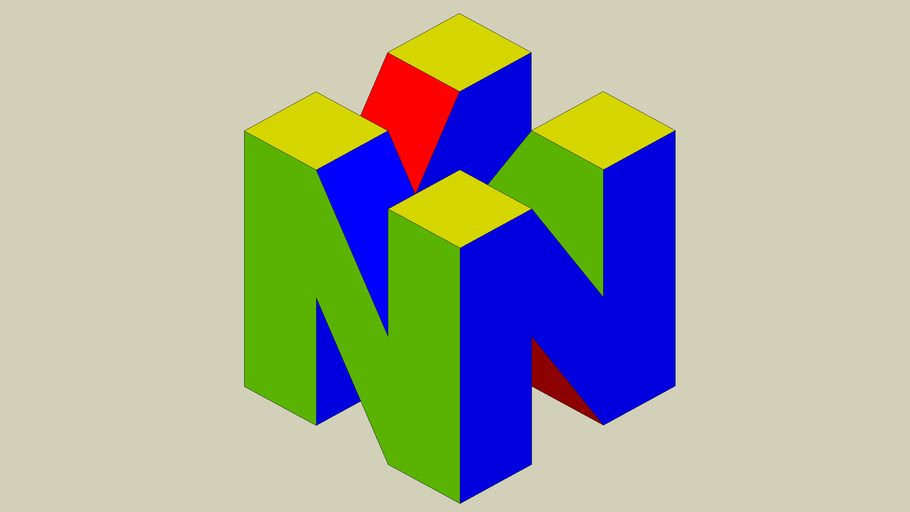 n64 logo | 3D Warehouse