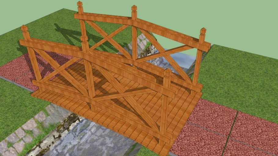 Wooden bridge | 3D Warehouse