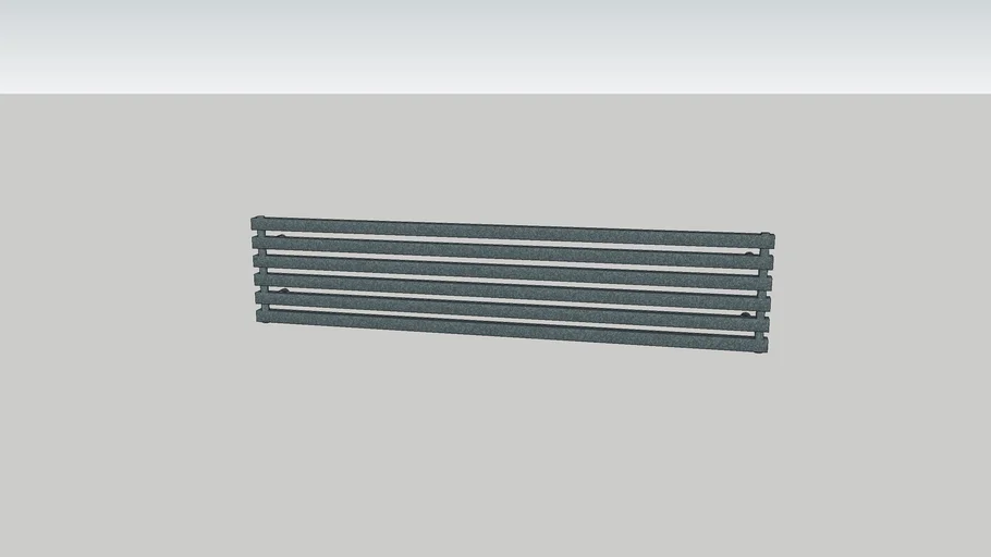 Laurens Quadrix Horizontal designer radiator | 3D Warehouse