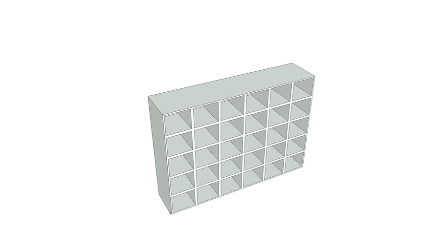 30-Compartment Cubby Storage | 3D Warehouse