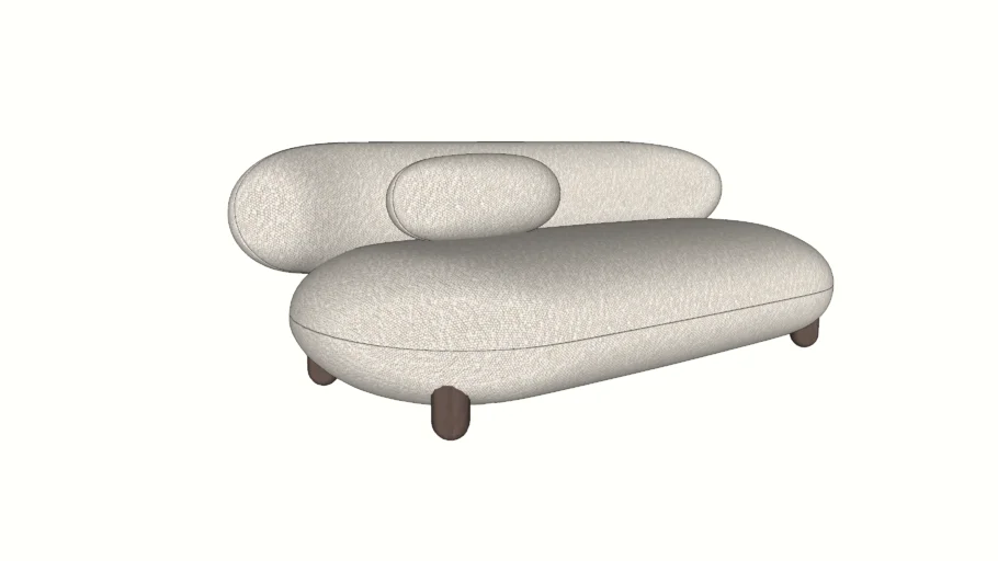 Noom Flock Sofa 210 | 3D Warehouse