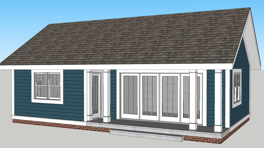 American vernacular guest house / garage (suburban/urban/neotraditional ...