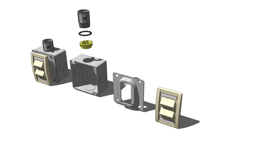 Electrical Box and Faceplates | 3D Warehouse