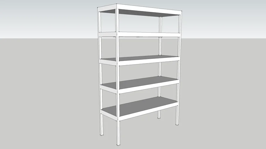 Costco 多功能組合5層置物架 WHALEN STEP BEAM SHELVING #625073 48 x 18 x 72 ...