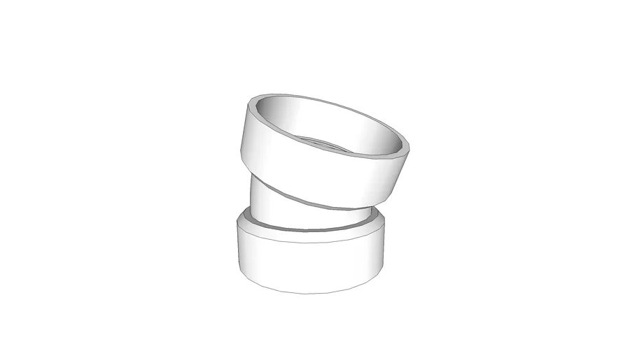 2in 22.5° PVC Fitting | 3D Warehouse