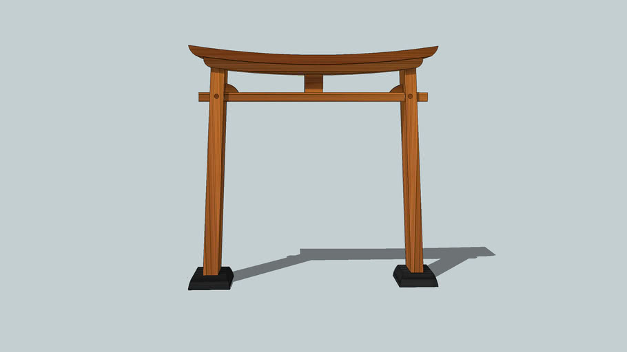 Shinto gateway (Myojin-torii) | 3D Warehouse