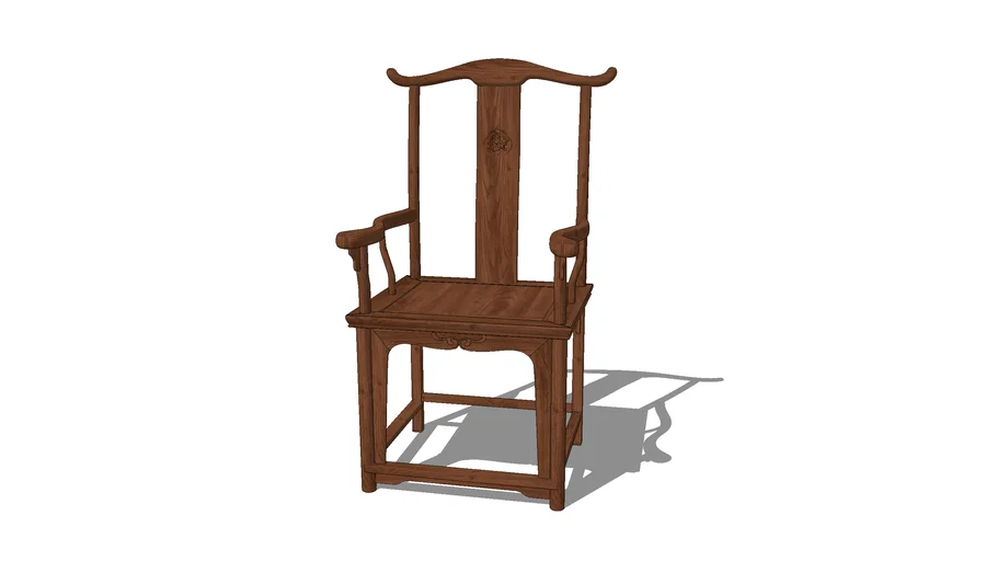 red wood chinese chair | 3D Warehouse