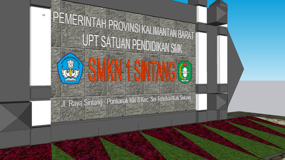 papan nama | 3D Warehouse