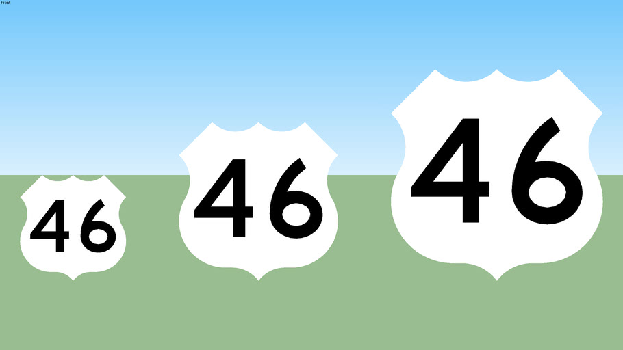 U.S. 46 Sign | 3D Warehouse