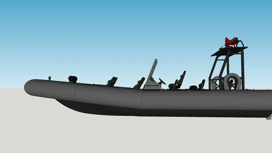 RHIB Zodiac Boat | 3D Warehouse