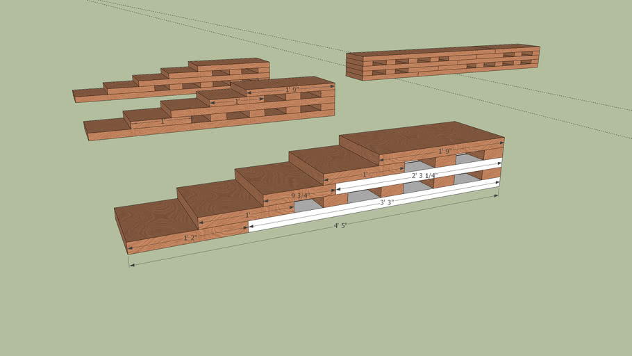 Wood Ramps for Car maintenance | 3D Warehouse