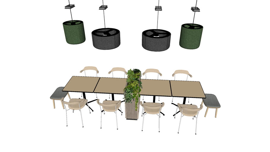 Meja Cafe set | 3D Warehouse