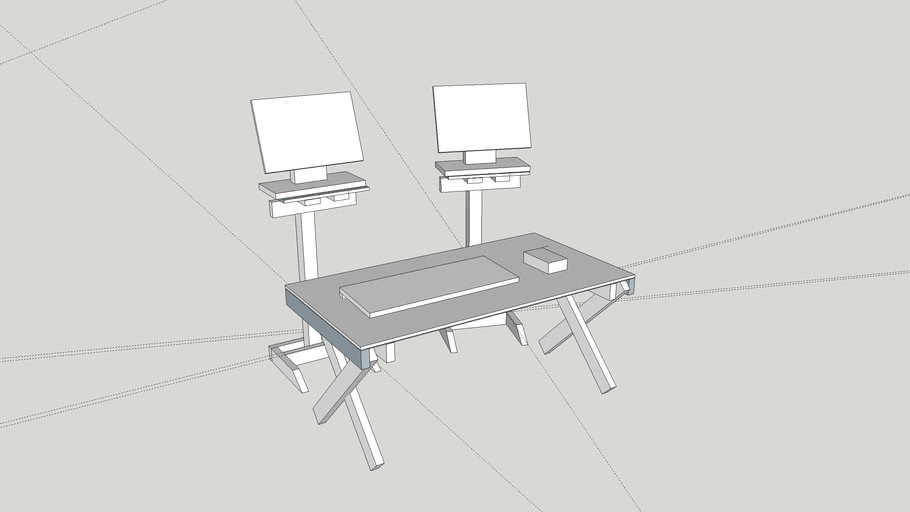 Standing Desk System - Example Model | 3D Warehouse