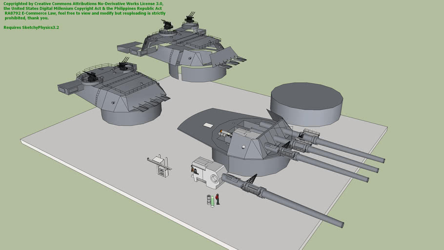 Yamato Battleship Turret Under Construction - Unfinished | 3D Warehouse