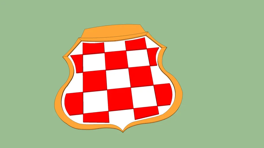Croatian Shield Emblem | 3D Warehouse