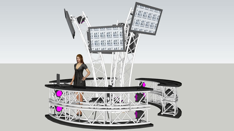 registration desk v1 | 3D Warehouse