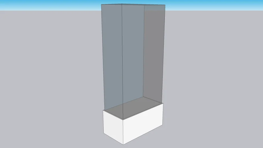 Upright Glass Case | 3D Warehouse