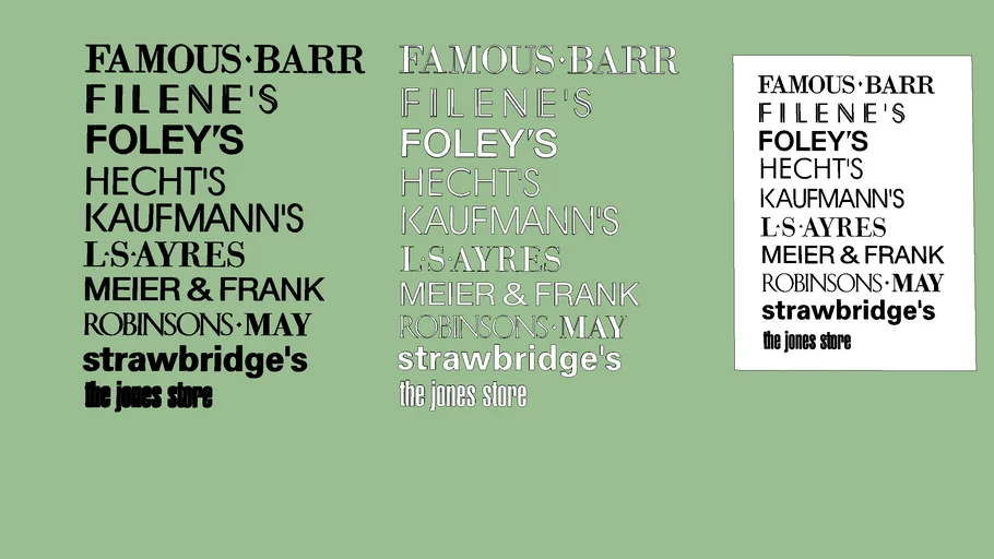 May Department Store Logos | 3D Warehouse