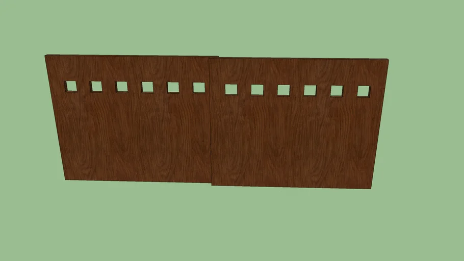 Wood gate | 3D Warehouse