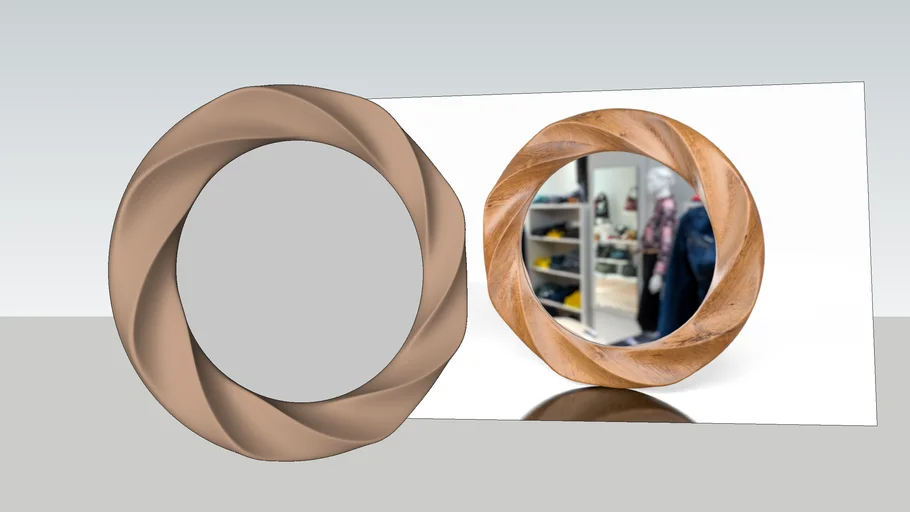 Wavy mirror frame | 3D Warehouse