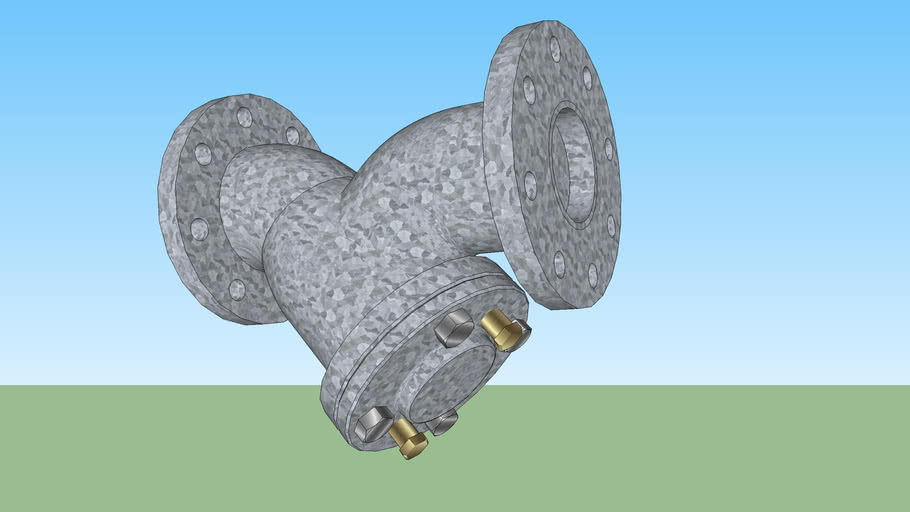 Filtro ad 'Y' flangiato - Flanged 'Y' filter | 3D Warehouse