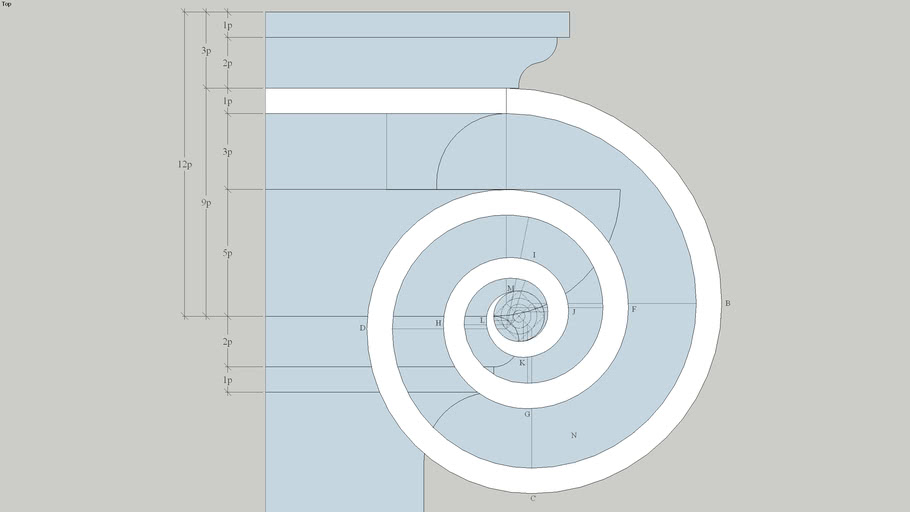 Classical Ionic Column Volute | 3D Warehouse