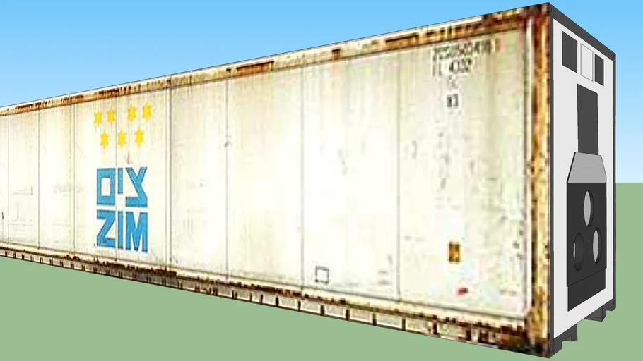 ZIM Reefer Container ''40'' | 3D Warehouse