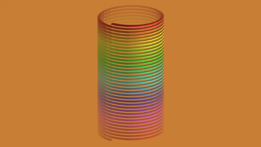 Rainbow slinky | 3D Warehouse