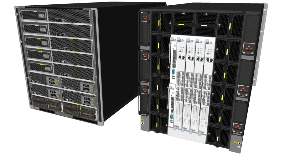 Huawei E9000 Mixed Server Blades | 3D Warehouse