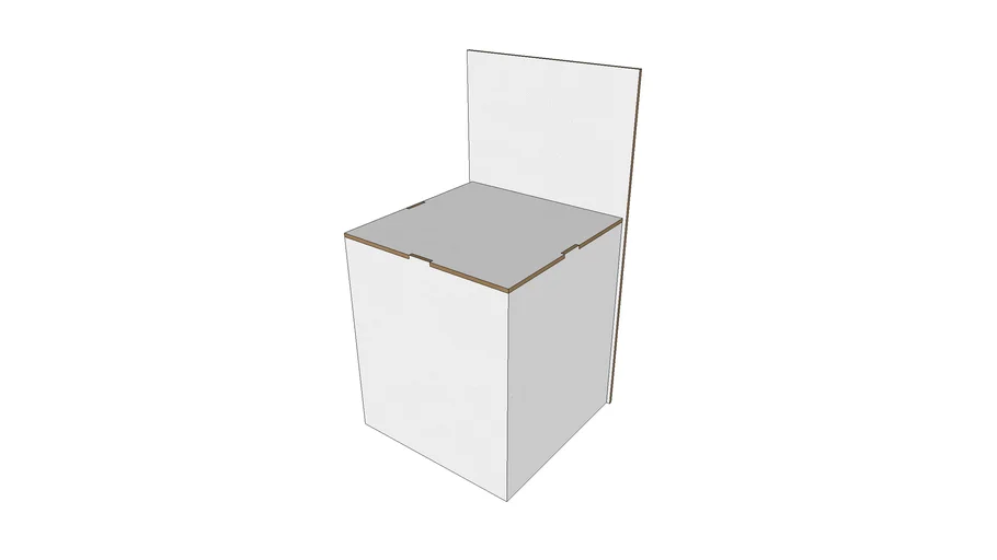 Kubus dispay - présentoire cube 780mm x 780mm x 1500mm | 3D Warehouse