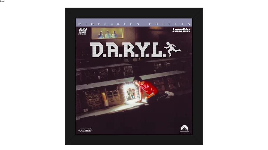 Framed D.A.R.Y.L. Laserdisc Cover | 3D Warehouse