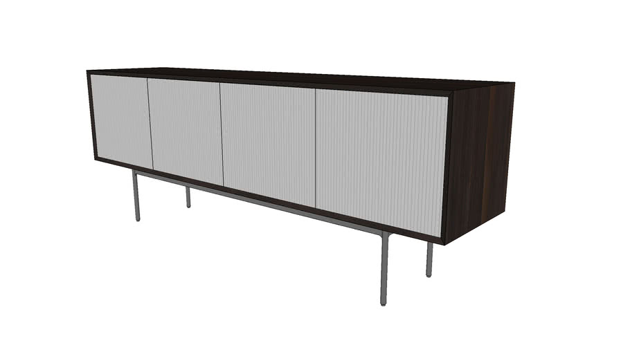 Sutton Sideboard Smoked Oak by Modloft | 3D Warehouse