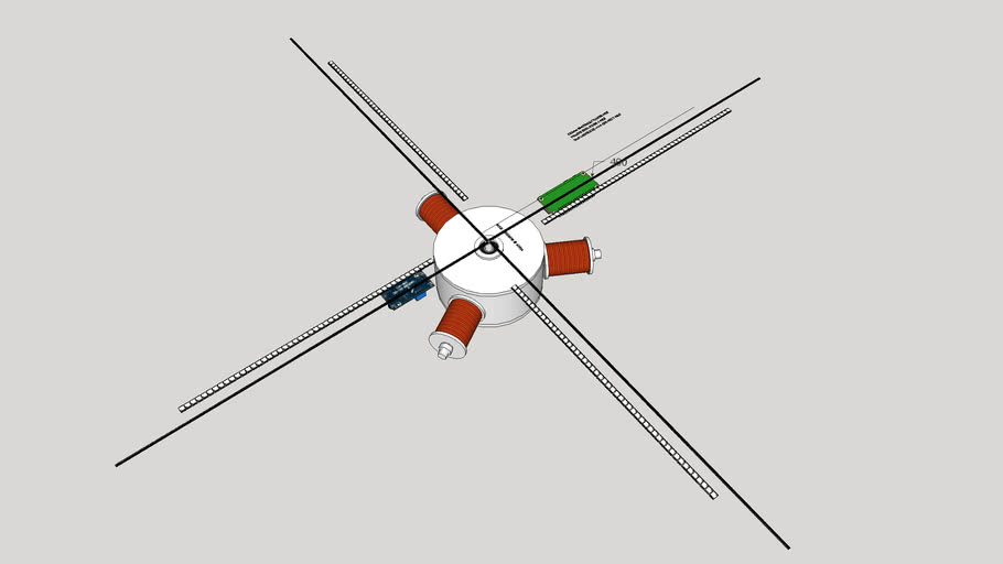 32' Spinning POV LED display | 3D Warehouse