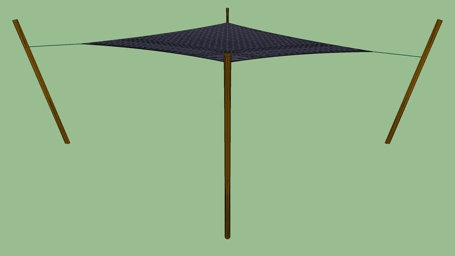 Square Sail 4x4 75° pos 1 | 3D Warehouse